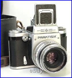 Camera Praktisix Pentacon Lens 50mm F2.8 Carl Zeiss Jena Tessar Vintage ...